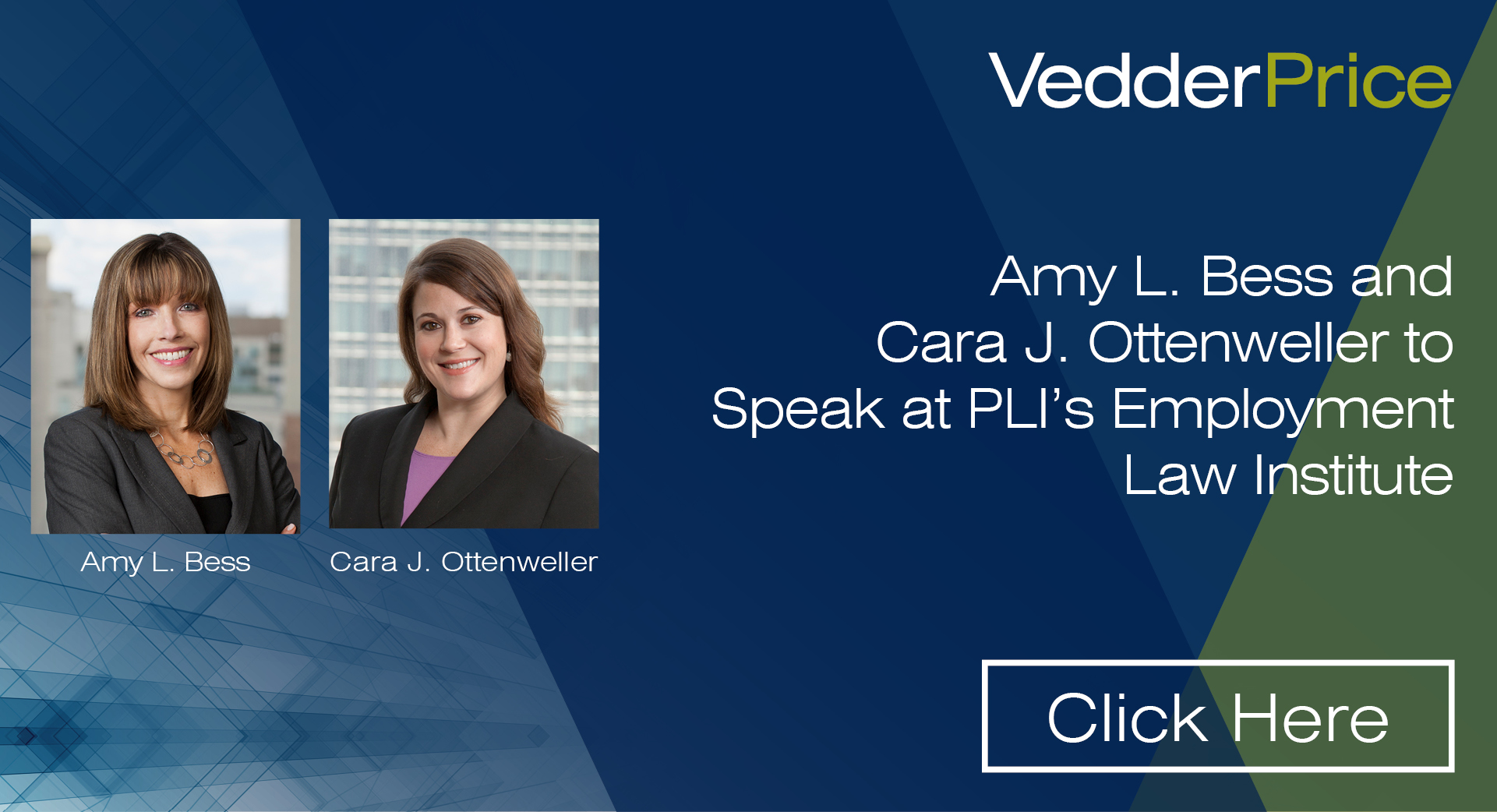 Amy L. Bess and Cara J. Ottenweller to Speak at PLI's Employment Law Institute | Events | Vedder ...