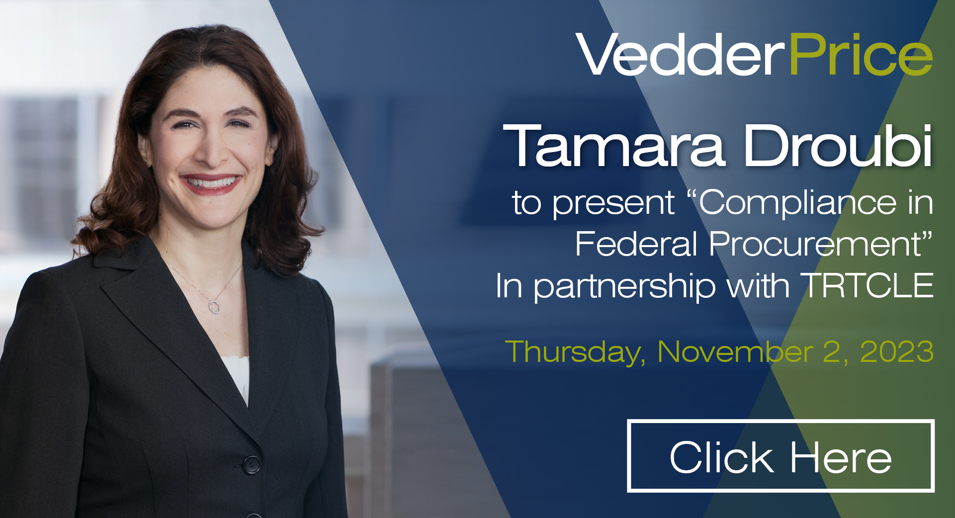 Tamara Droubi to present "Compliance in Federal Procurement" In ...