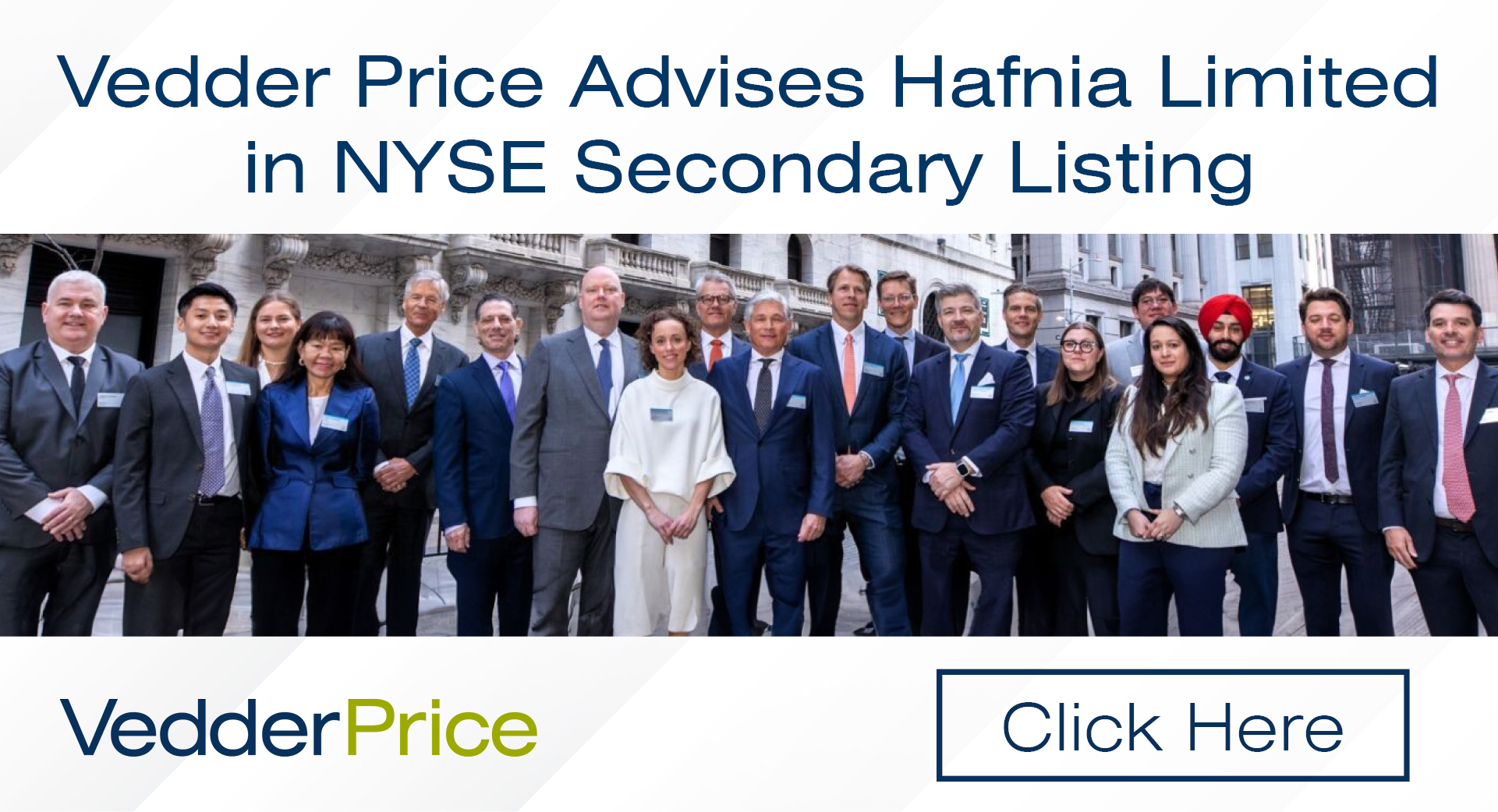 Vedder Price Advises Hafnia Limited in NYSE Secondary ListingVedder Price