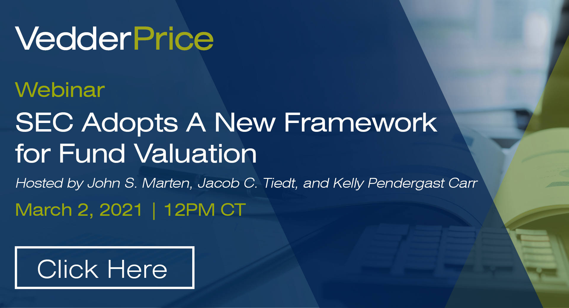 SEC Adopts a New Framework for Fund Valuation | Events | Vedder Thinking | Vedder Price