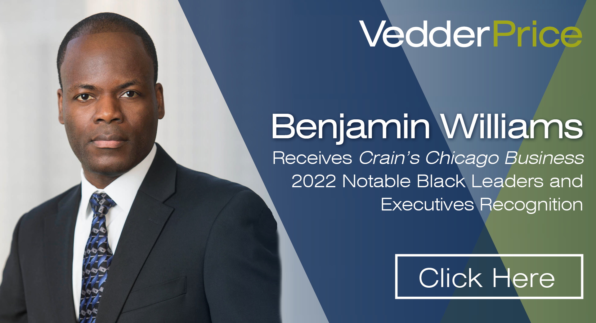 Benjamin Williams Receives Crain’s Chicago Business 2022 Notable Black ...