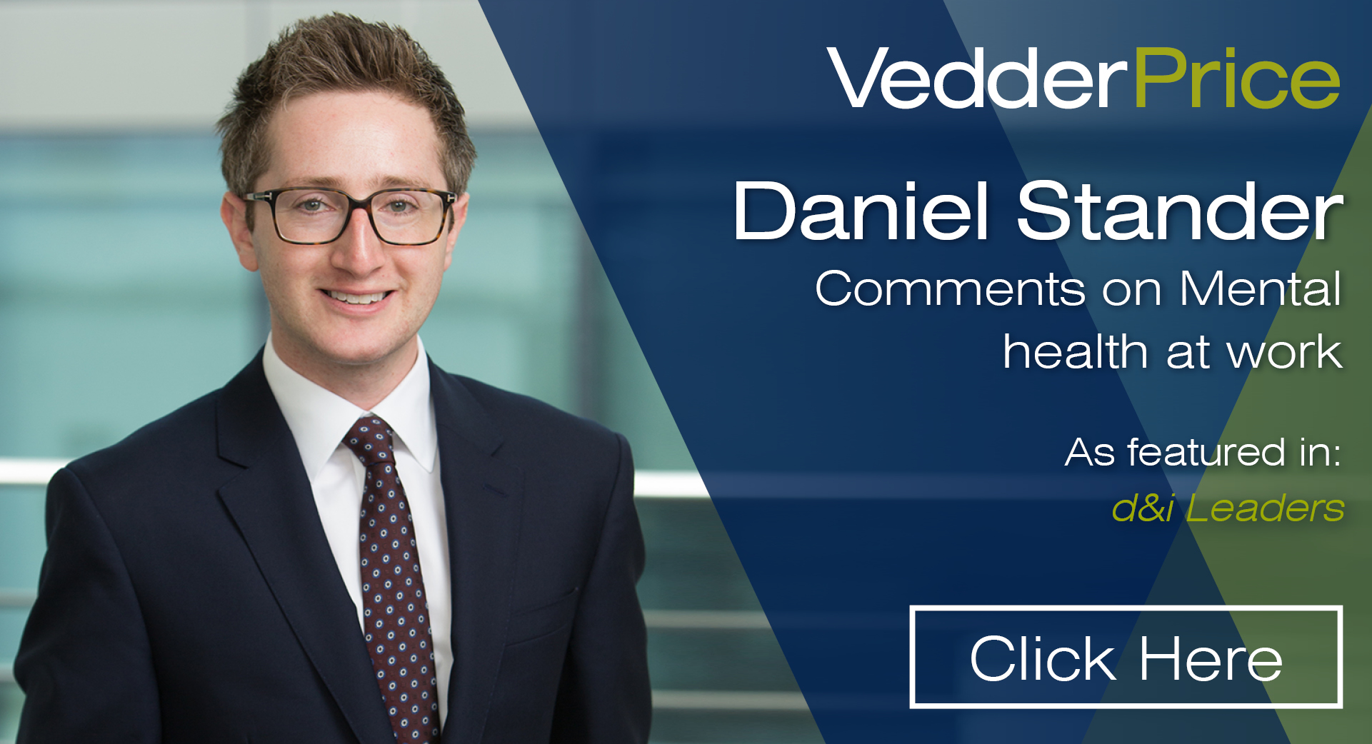 Daniel Stander Comments on Mental Health at WorkVedder Price