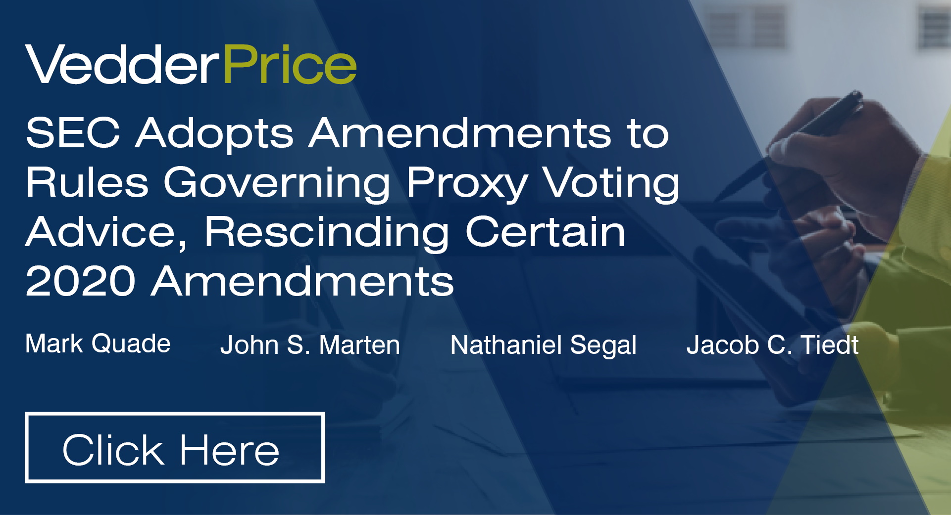 SEC Adopts Amendments to Rules Governing Proxy Voting Advice ...