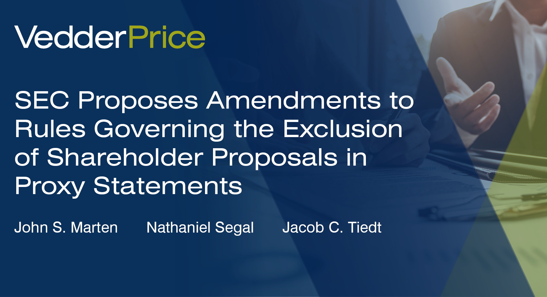 SEC Proposes Amendments to Rules Governing the Exclusion of Shareholder ...