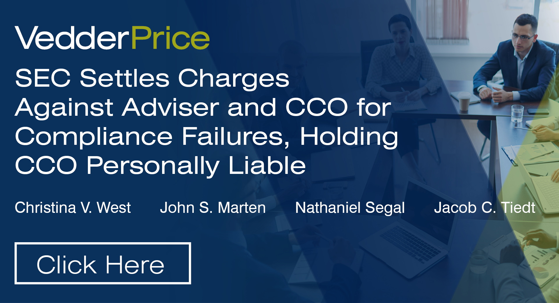 SEC Settles Charges Against Adviser and CCO for Compliance Failures Holding CCO Personally ...