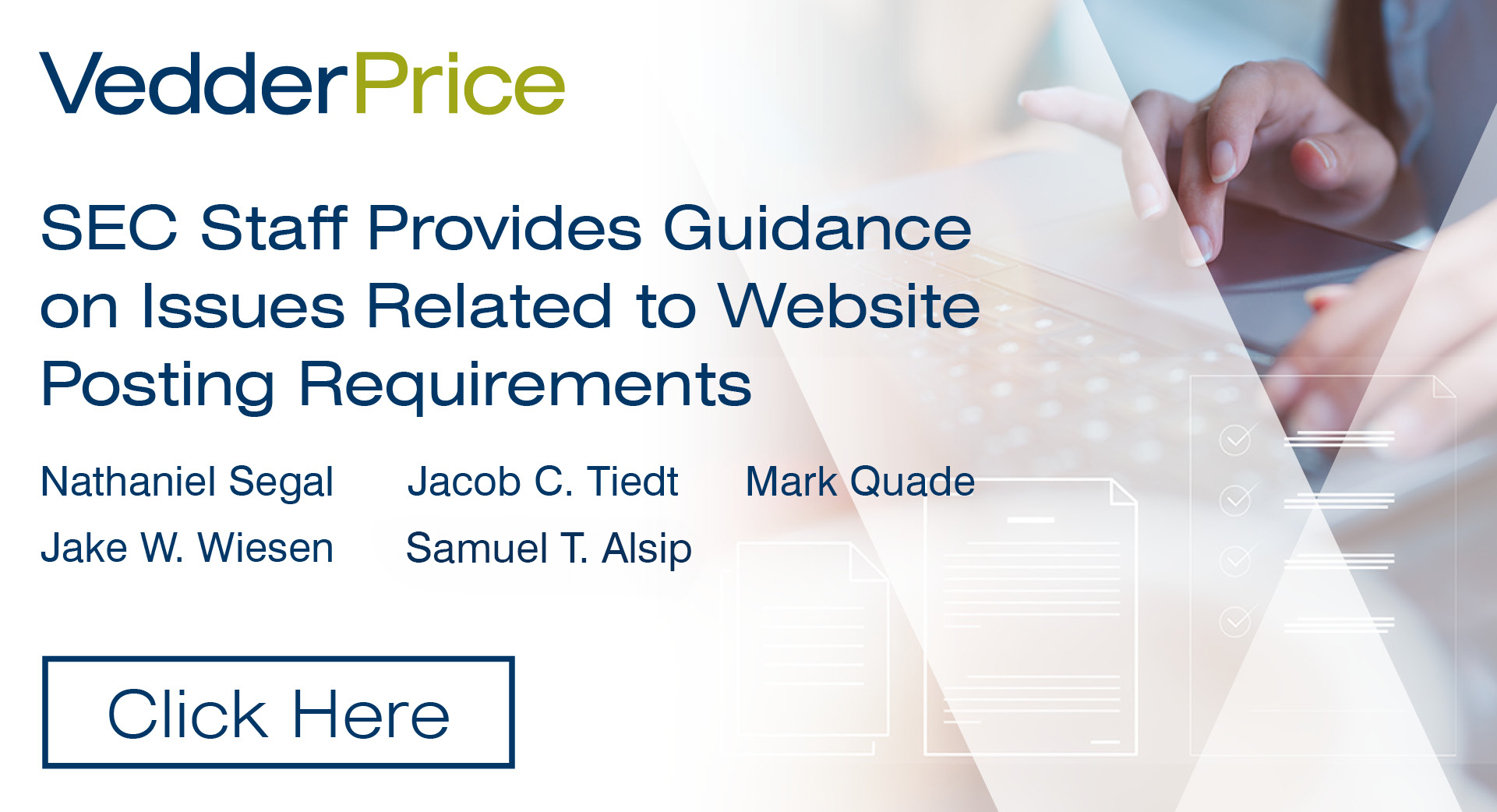 SEC Staff Provides Guidance on Issues Related to Website Posting ...