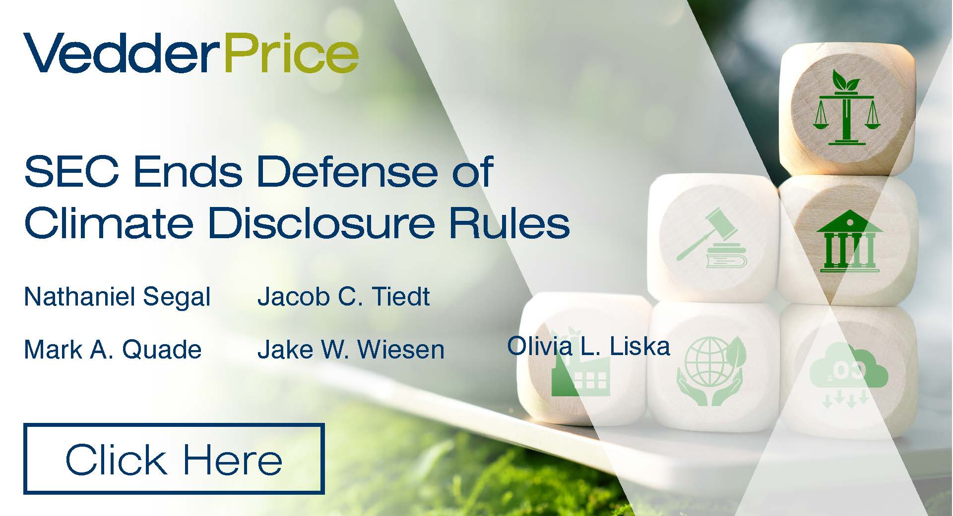 SEC Ends Defense of Climate Disclosure Rules | Publications | Vedder ...